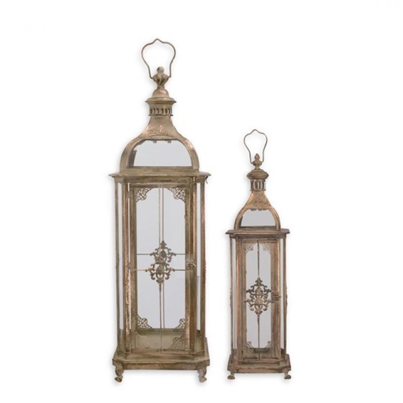 Set doua felinare din metal antichizat - Deko | Crafty